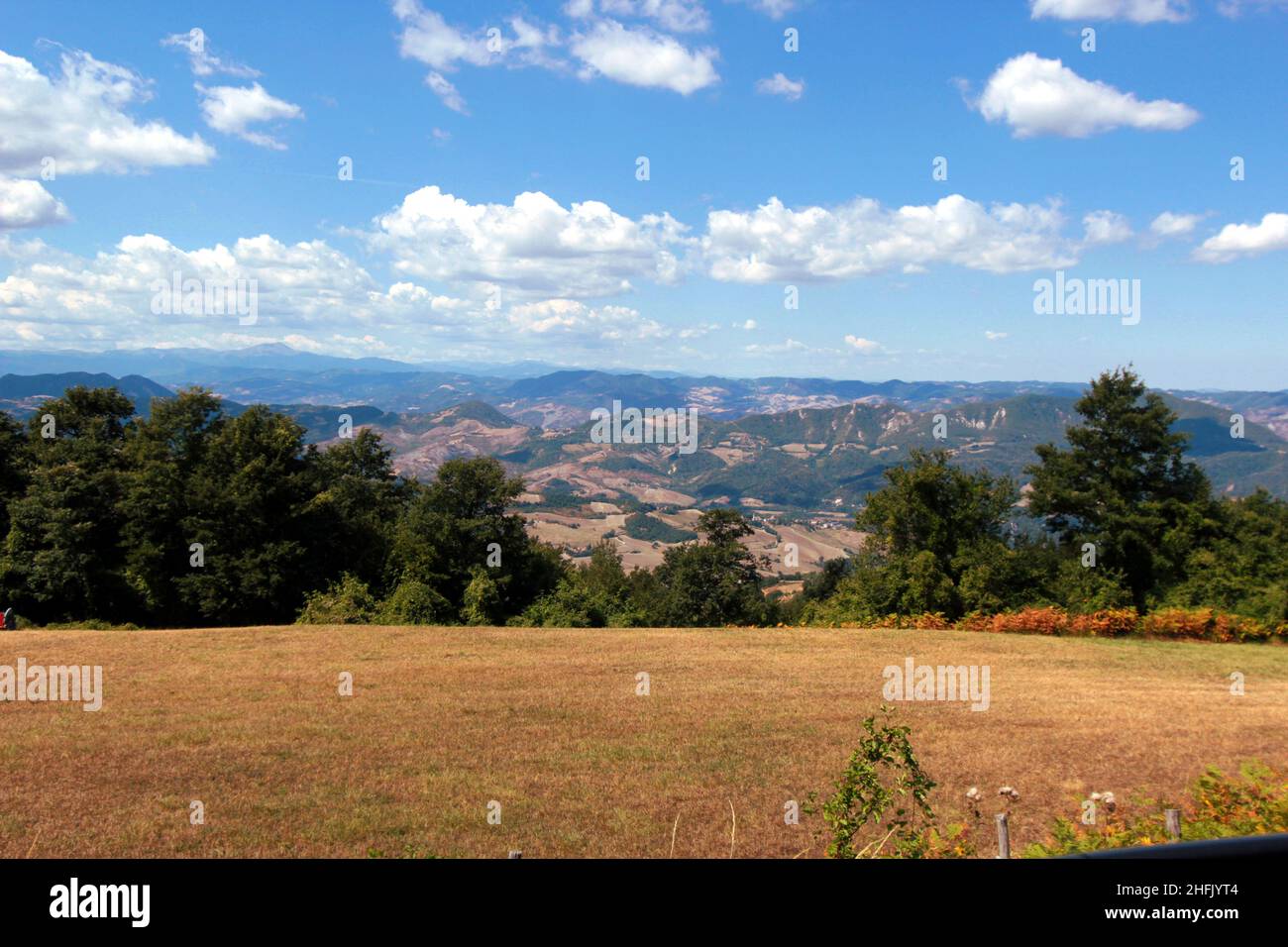 panorami monzuno, landscape during the drought 2021 on italian ...