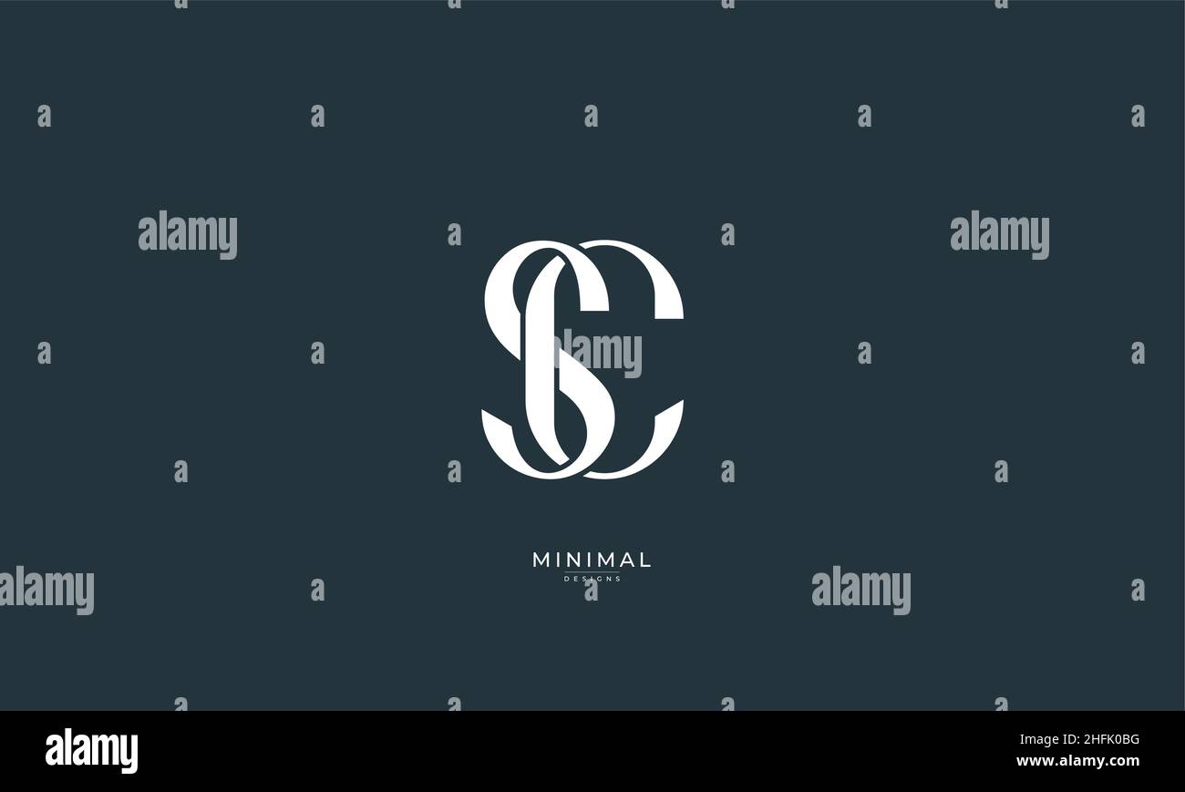 Alphabet letter icon logo SC Stock Vector Image & Art - Alamy