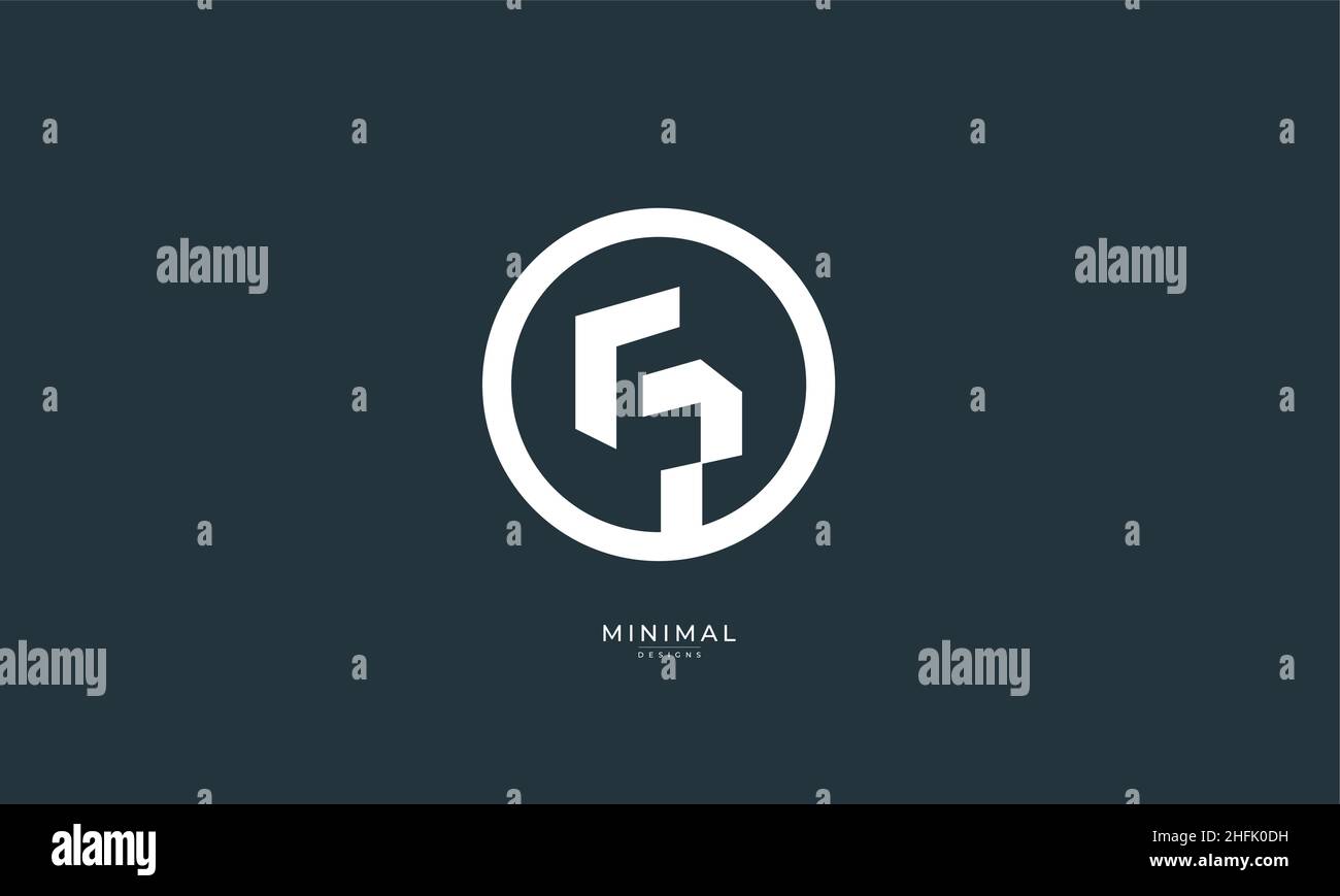 Alphabet letter icon logo FP Stock Vector Image & Art - Alamy