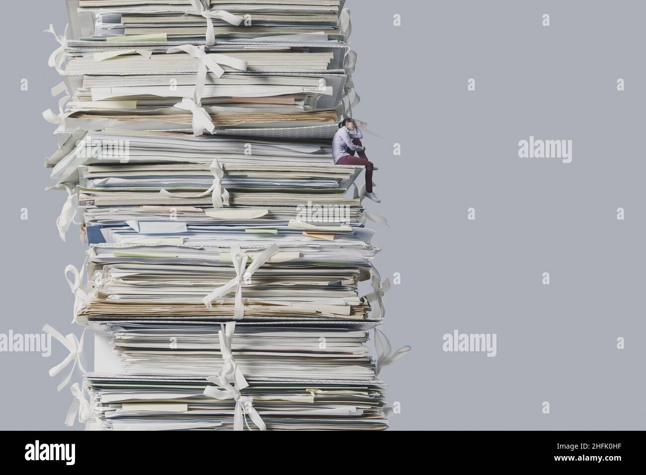 Paperwork pile lost hi-res stock photography and images - Alamy