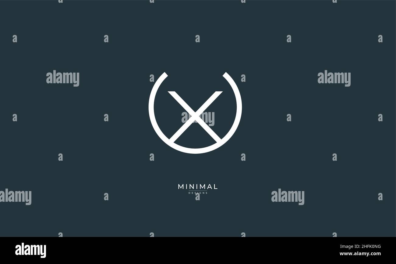 Alphabet letter icon logo UX or XU Stock Vector Image & Art - Alamy