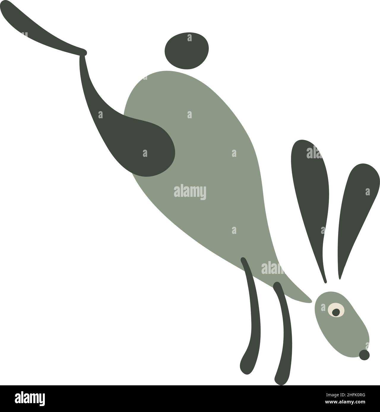 Funny Rabbit for your design. Vector illustration Stock Vector Image ...