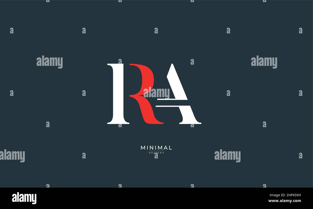 Alphabet letter icon logo RA Stock Vector Image & Art - Alamy