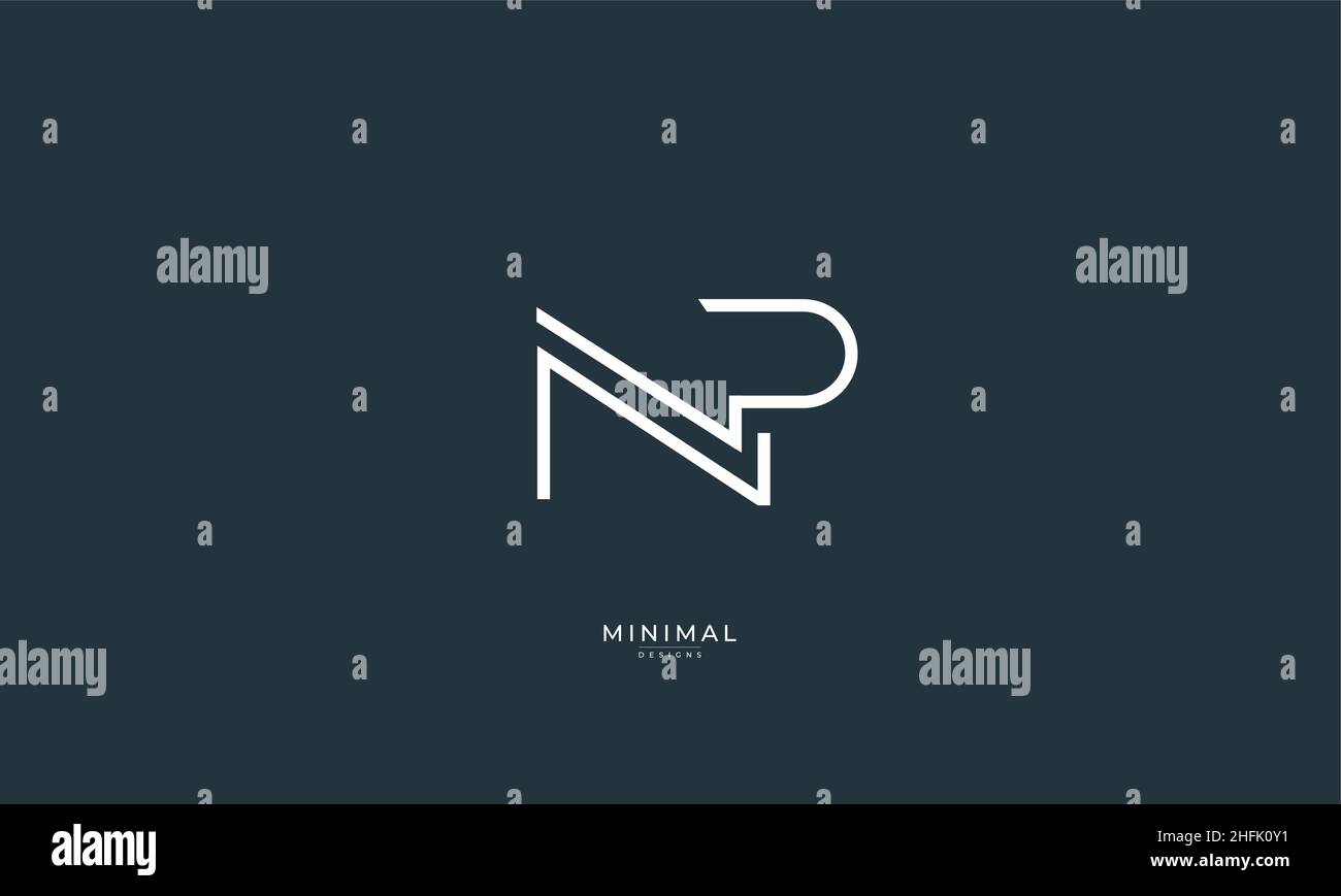 Alphabet letter icon logo NP Stock Vector Image & Art - Alamy