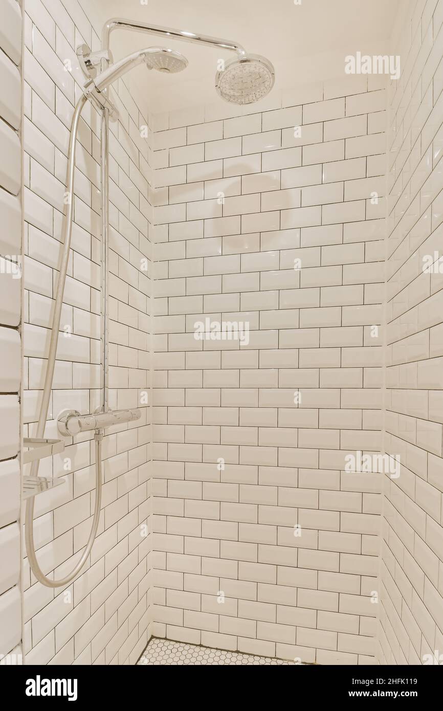 Adorable shower room white hi-res stock photography and images - Alamy