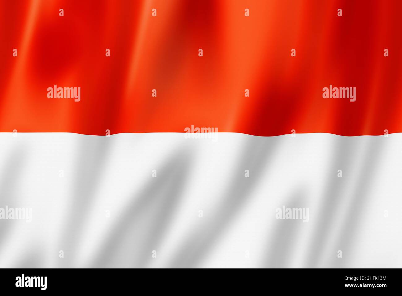 Hesse state flag, Germany waving banner collection. 3D illustration ...