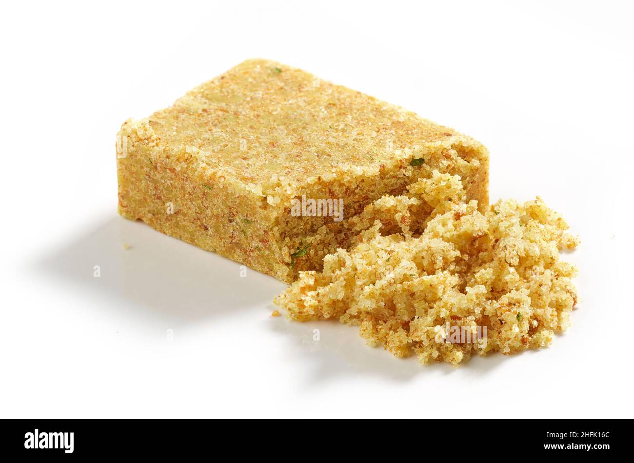 chicken broth cube isolated on white background Stock Photo - Alamy