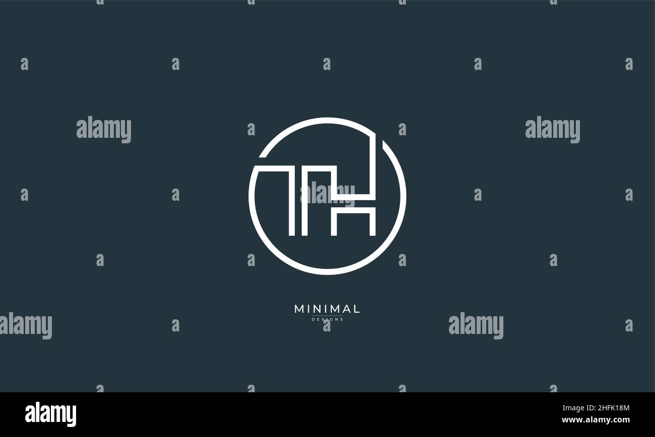 Alphabet letter icon logo TH Stock Vector Image & Art - Alamy