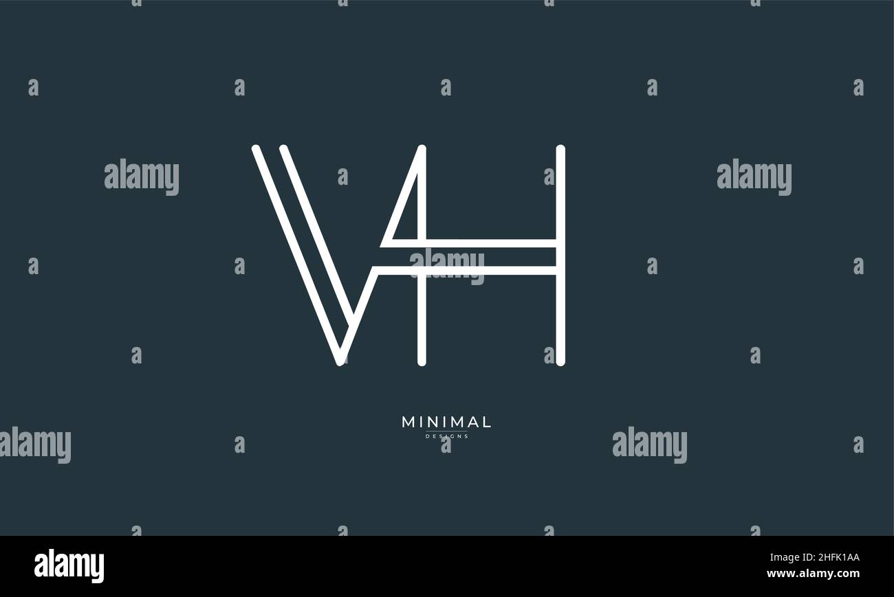 Alphabet letter icon logo VH Stock Vector Image & Art - Alamy
