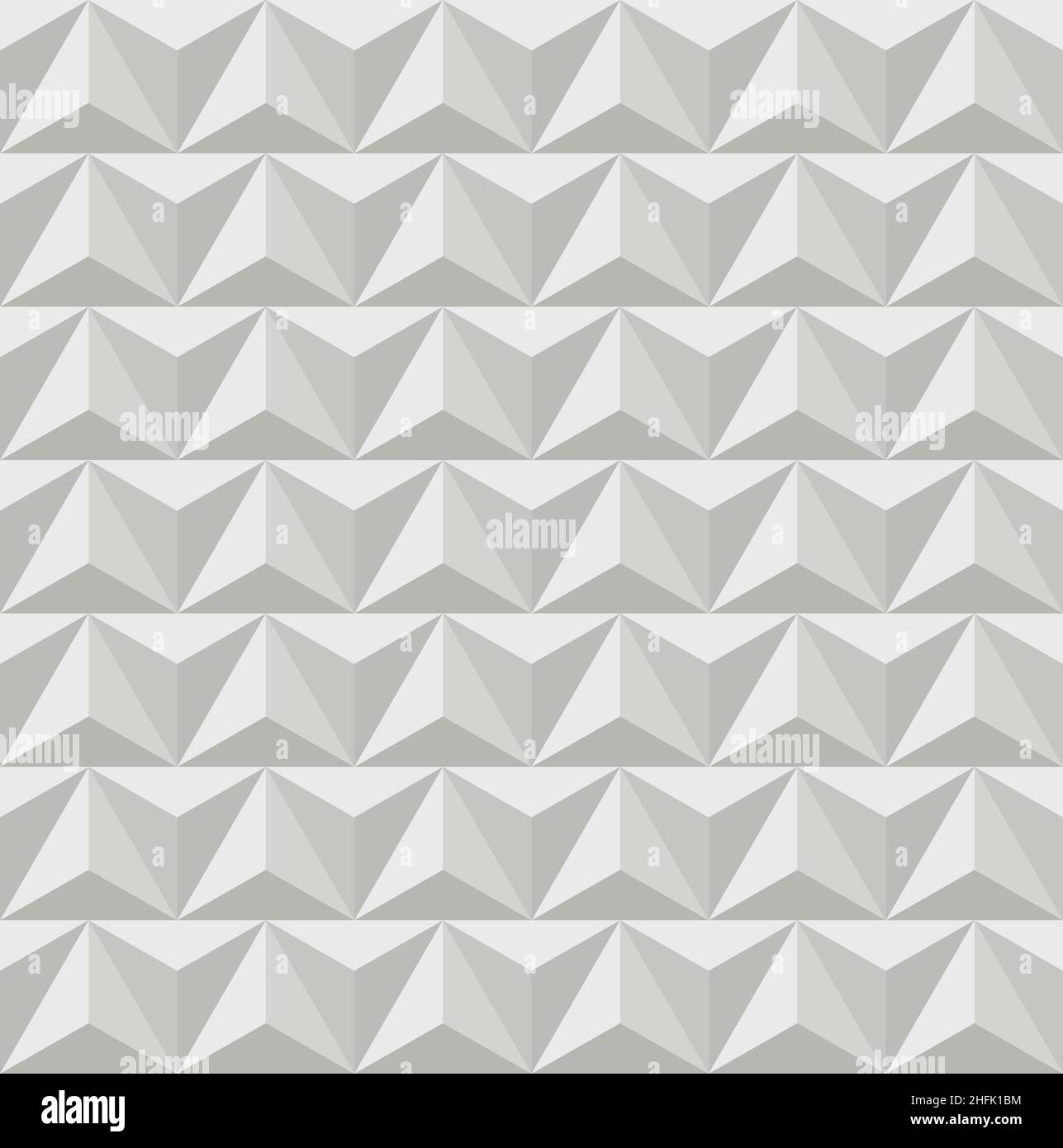 3d triangular pyramids, diamonds seamless pattern vector illustration ...