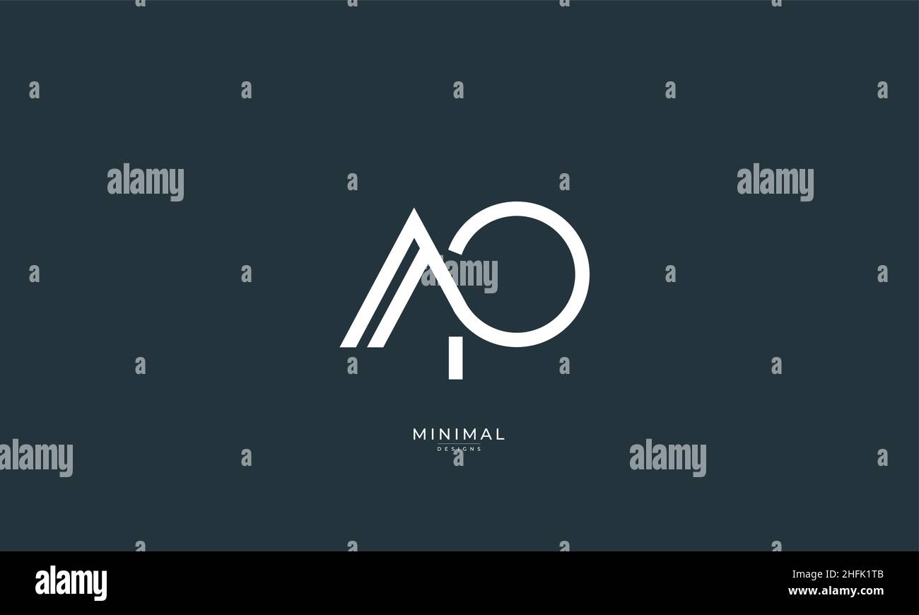 Alphabet letter icon logo AP Stock Vector Image & Art - Alamy