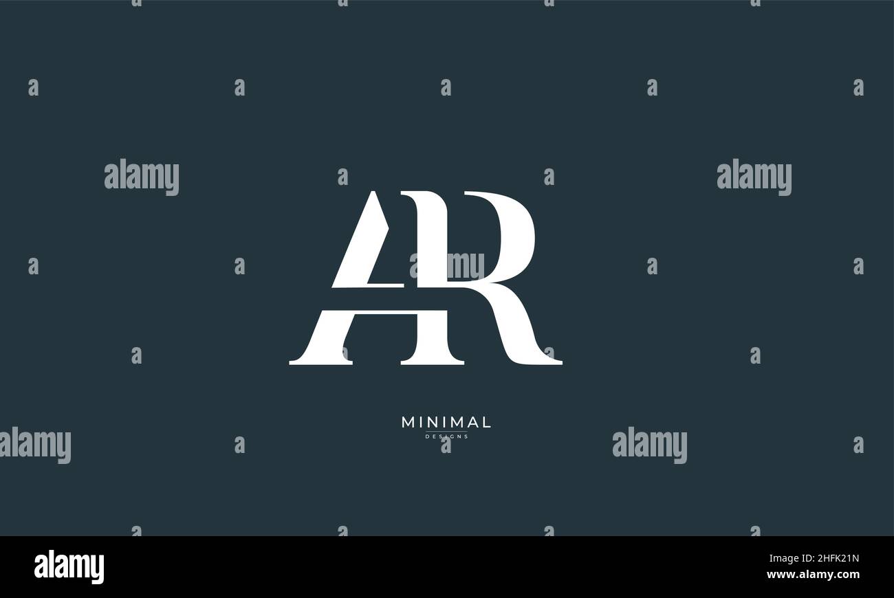 Alphabet letter icon logo AR Stock Vector Image & Art - Alamy