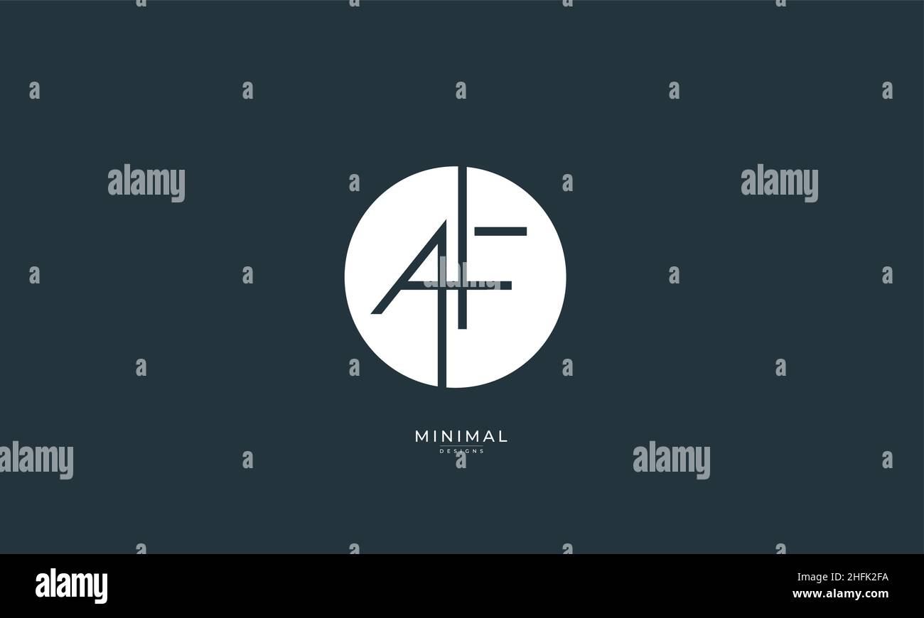 alphabet letter icon logo AF or FA Stock Vector Image & Art - Alamy