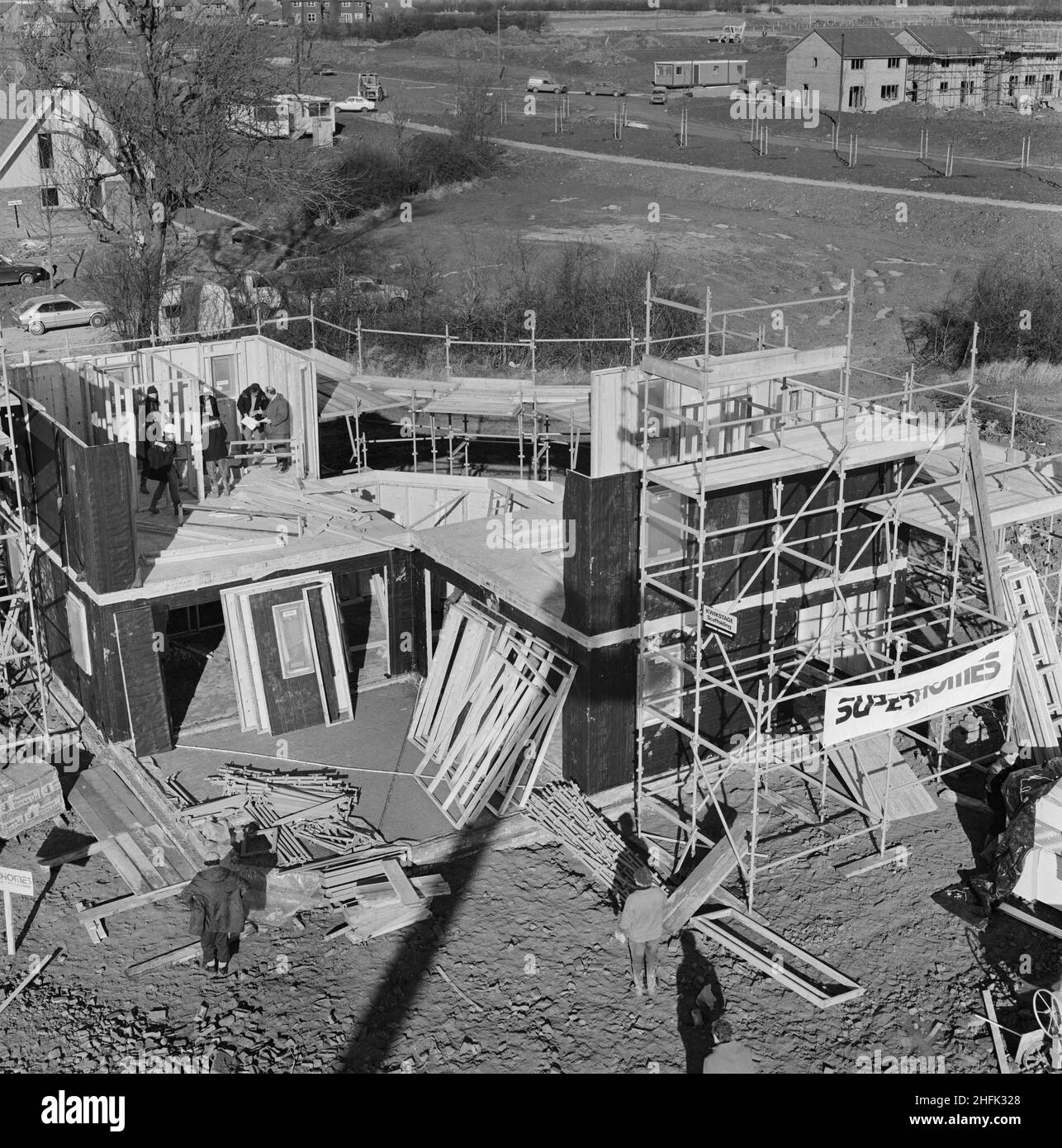 Construction site 2000 Black and White Stock Photos & Images - Alamy