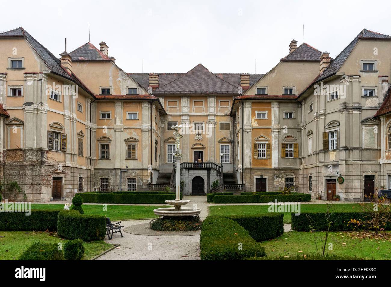Decaying Statenberg castle still shows its magnificent past Stock Photo ...
