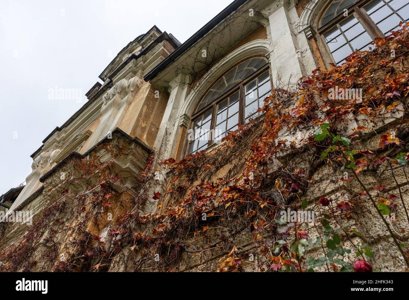 Decaying Statenberg castle still shows its magnificent past Stock Photo ...