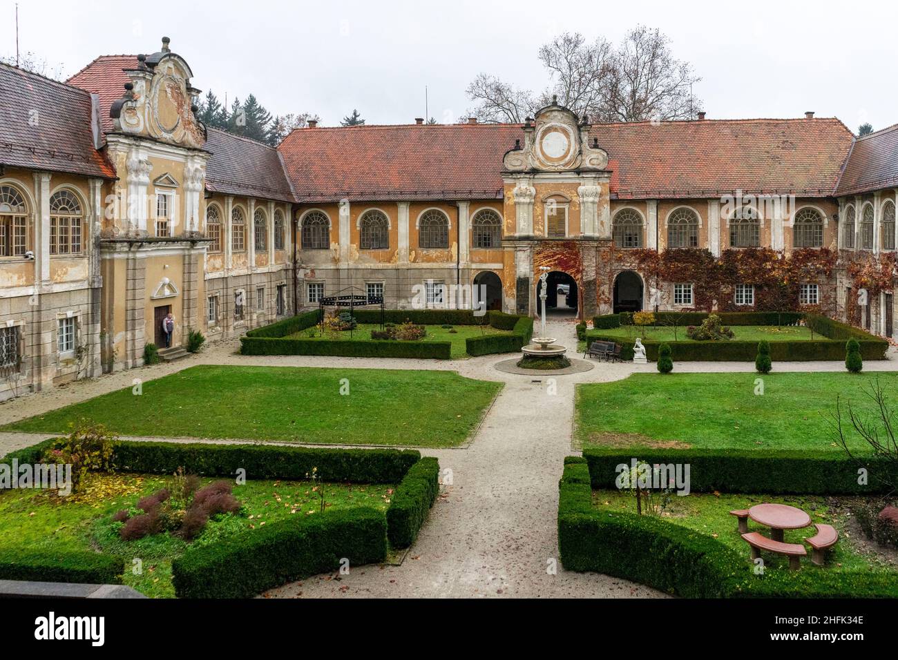 Decaying Statenberg castle still shows its magnificent past Stock Photo ...