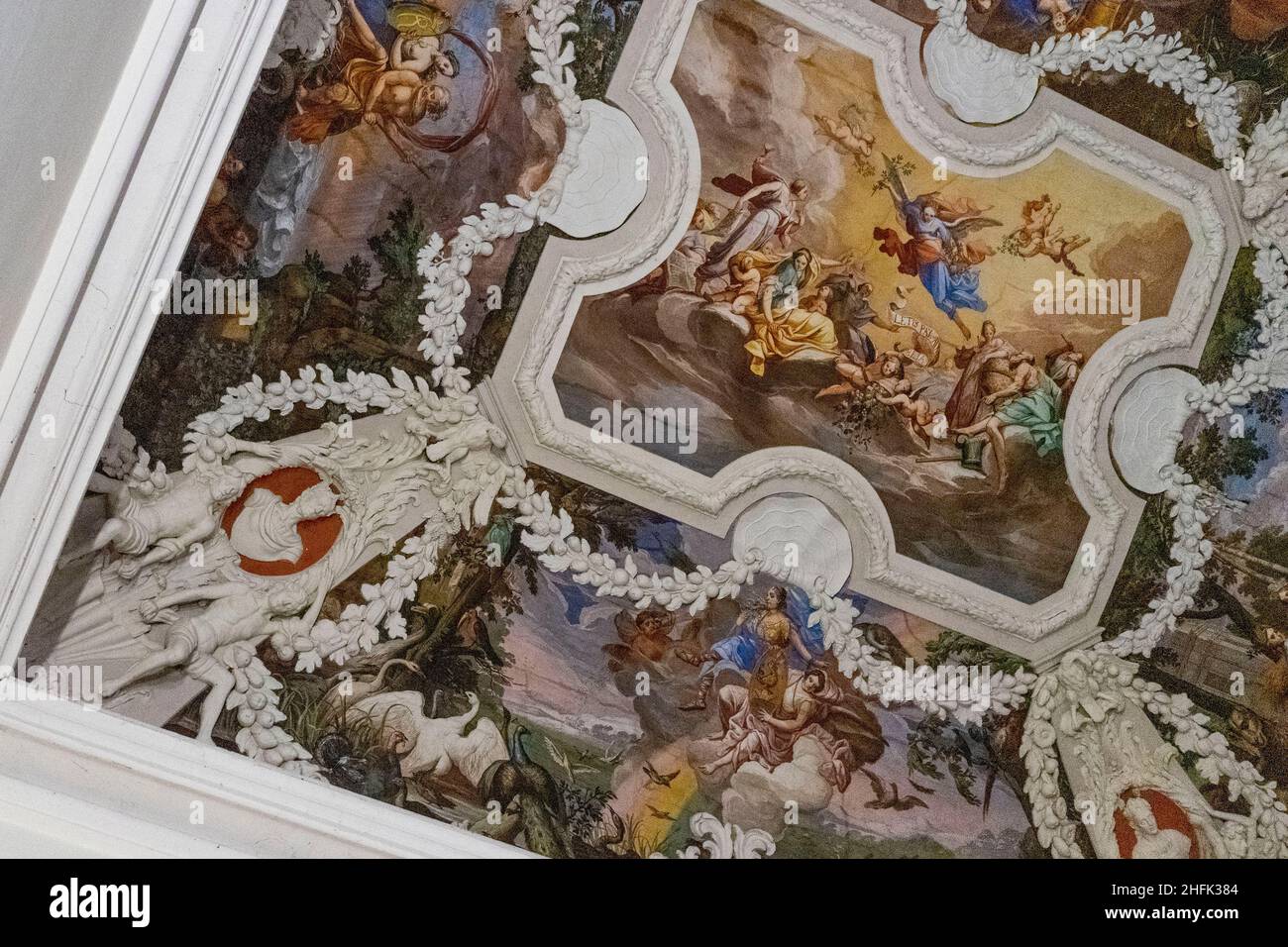 Decaying Statenberg castle still shows its magnificent past Stock Photo ...