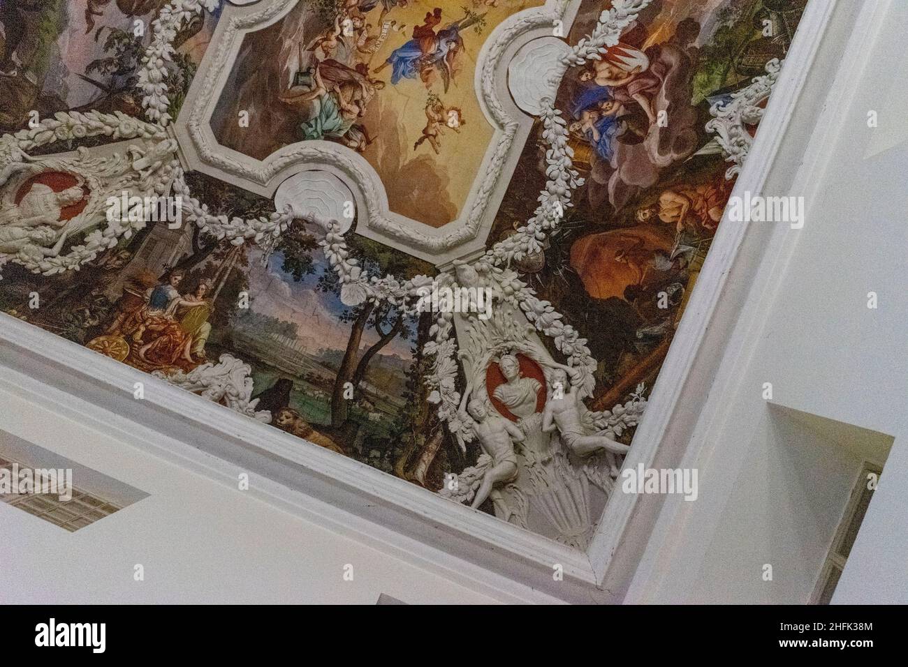 Decaying Statenberg castle still shows its magnificent past Stock Photo ...