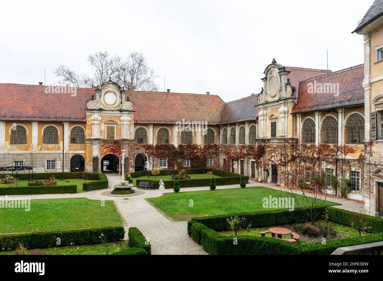 Decaying Statenberg castle still shows its magnificent past Stock Photo ...