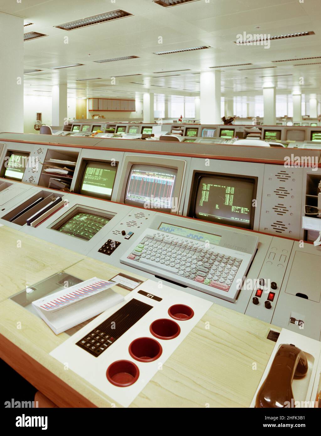 1980s bank computer hi-res stock photography and images - Alamy