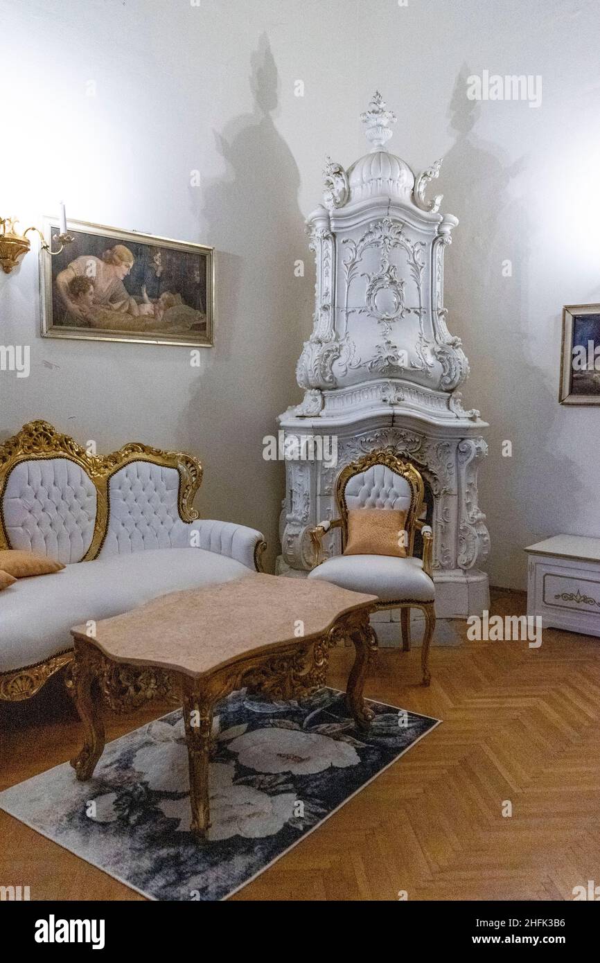 Decaying Statenberg castle still shows its magnificent past Stock Photo ...