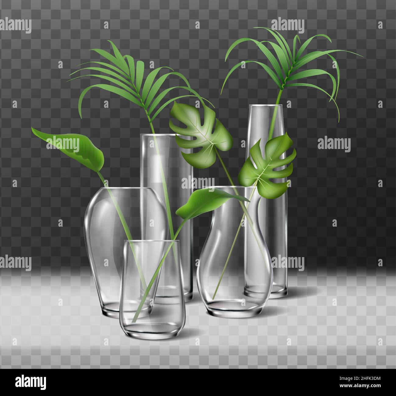 Big and small plants Stock Vector Images - Alamy