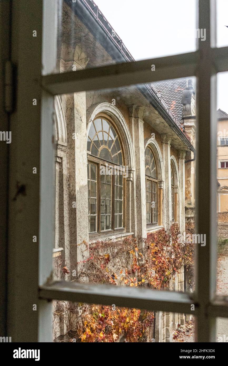 Decaying Statenberg castle still shows its magnificent past Stock Photo ...