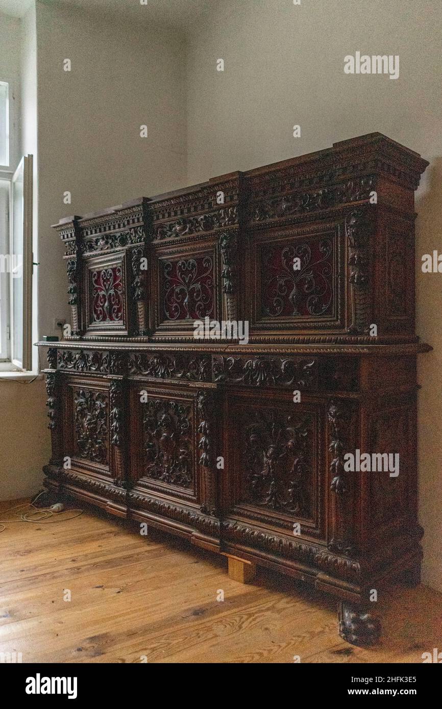 Decaying Statenberg castle still shows its magnificent past Stock Photo ...