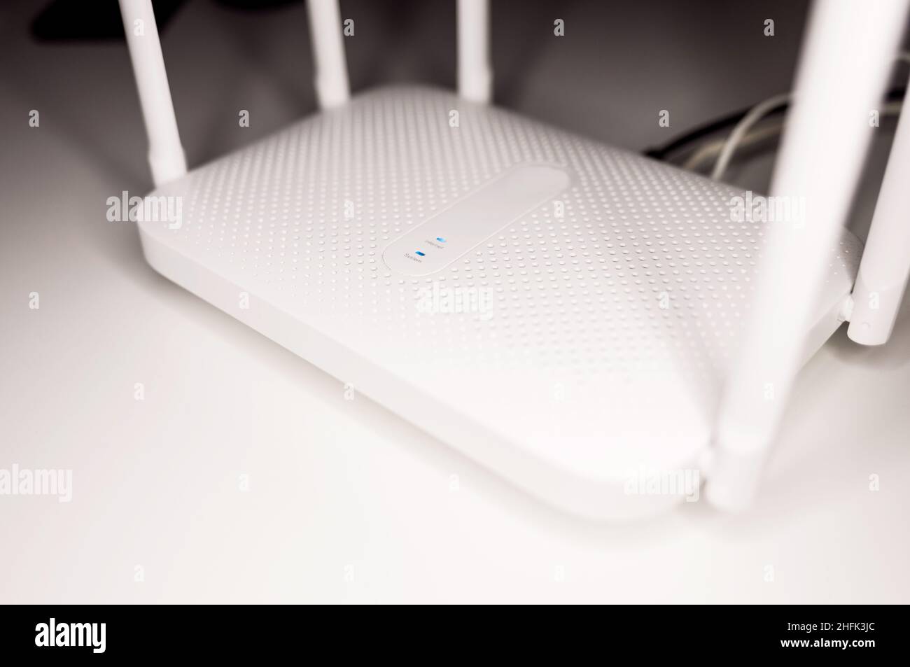 Wi-Fi router devices in room. internet router Stock Photo - Alamy