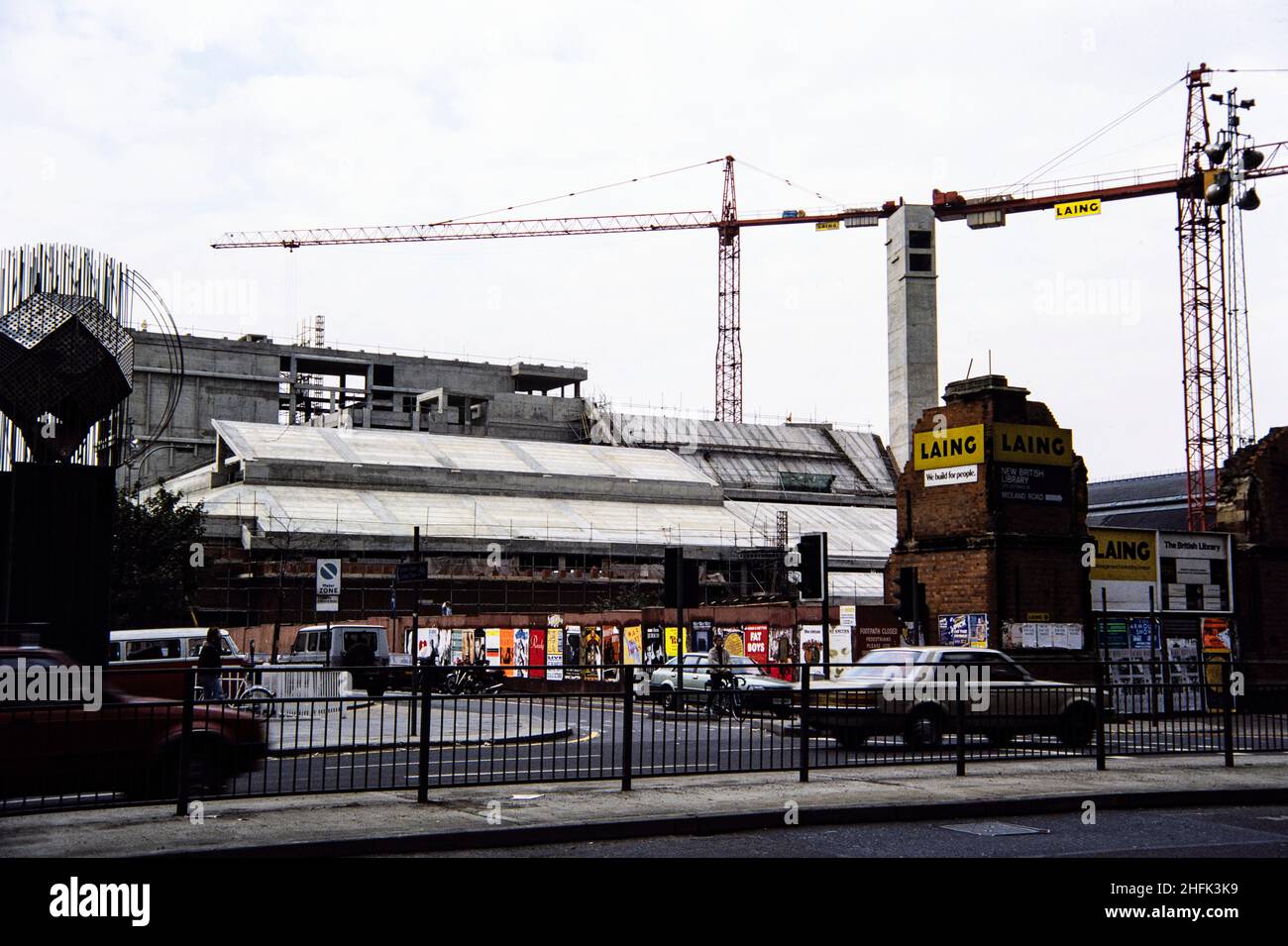 British Library, Euston Road, St Pancras, Camden, London, c October ...