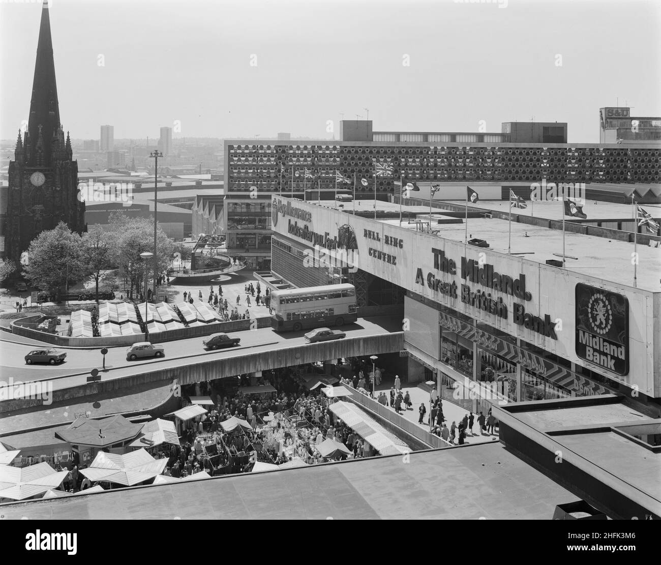 Birmingham bull ring 1960s hi-res stock photography and images - Alamy