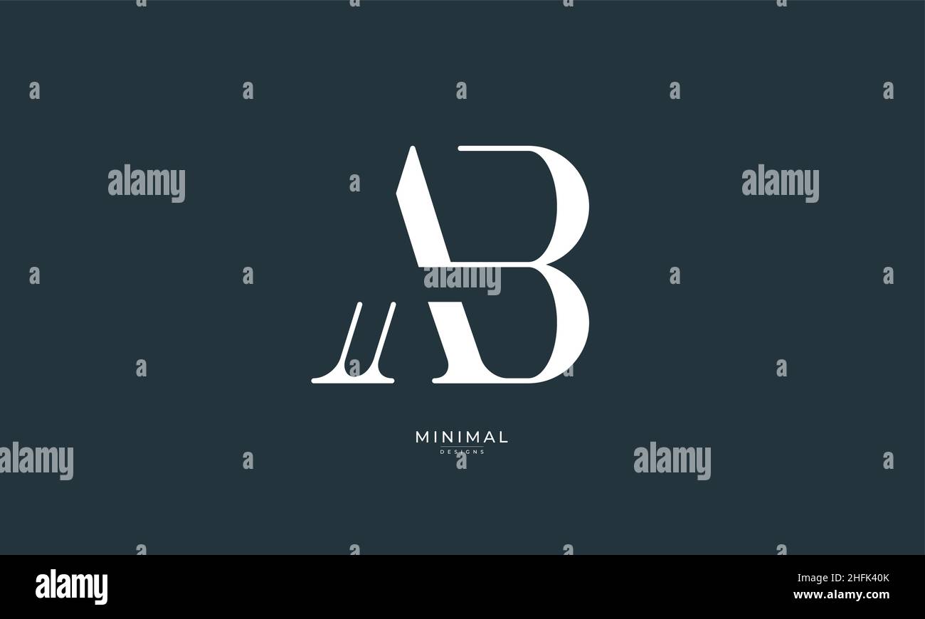 Alphabet letter icon logo AB Stock Vector Image & Art - Alamy