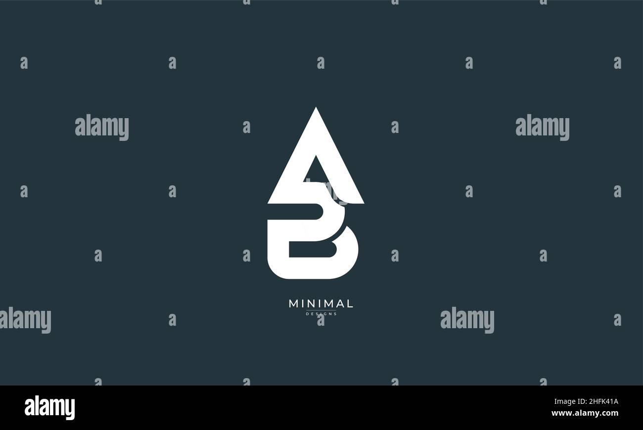 Alphabet letter icon logo AB Stock Vector Image & Art - Alamy