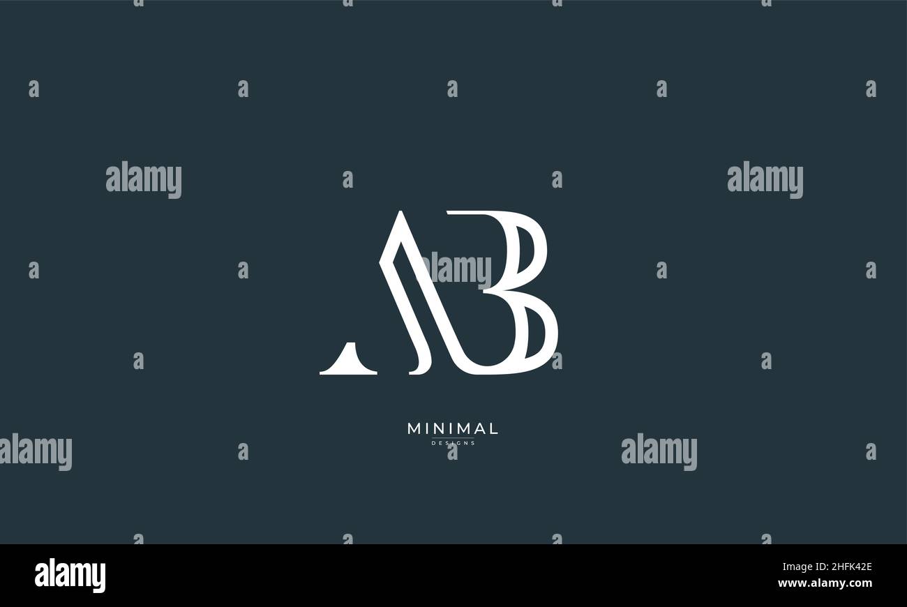 Alphabet letter icon logo AB Stock Vector Image & Art - Alamy