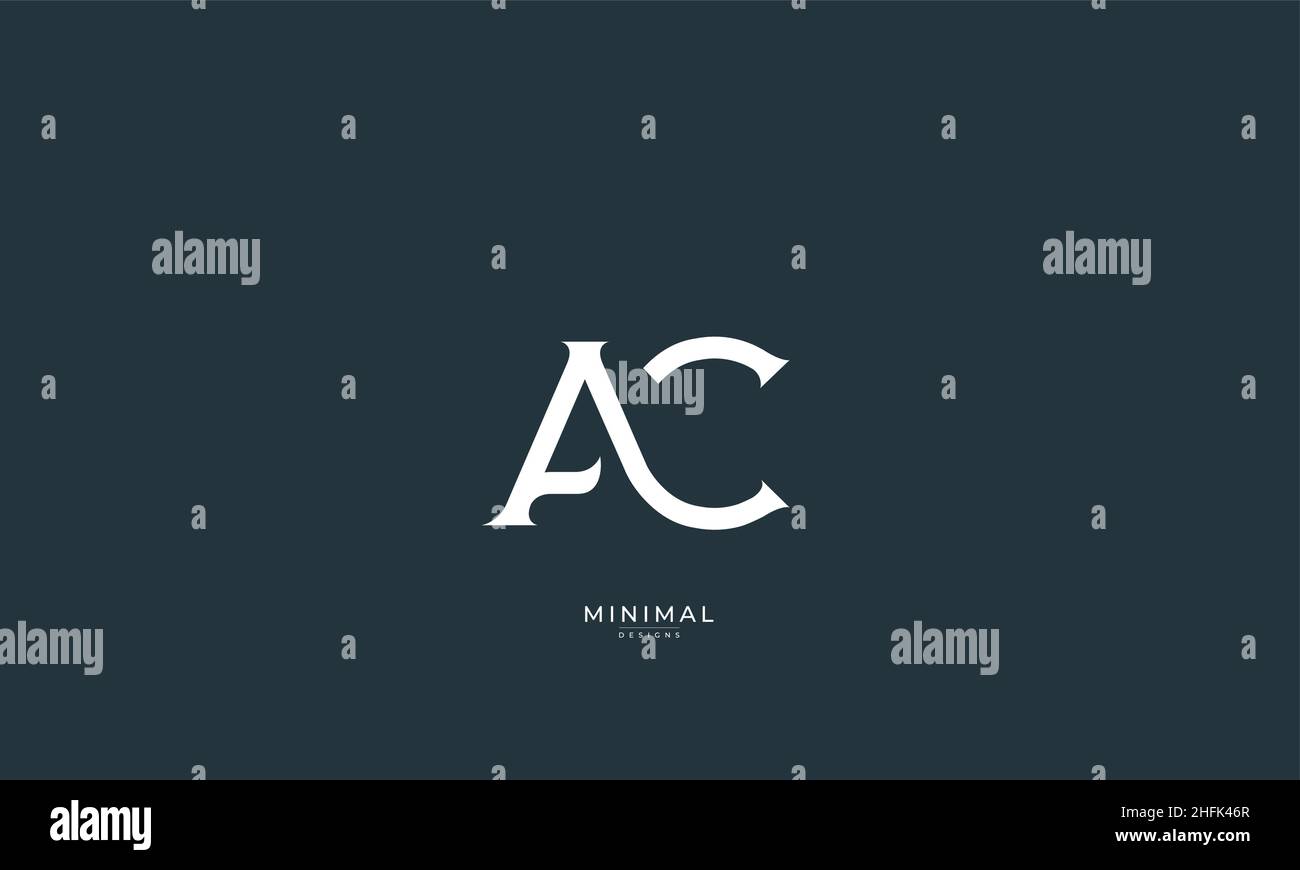Alphabet letter icon logo AC Stock Vector Image & Art - Alamy