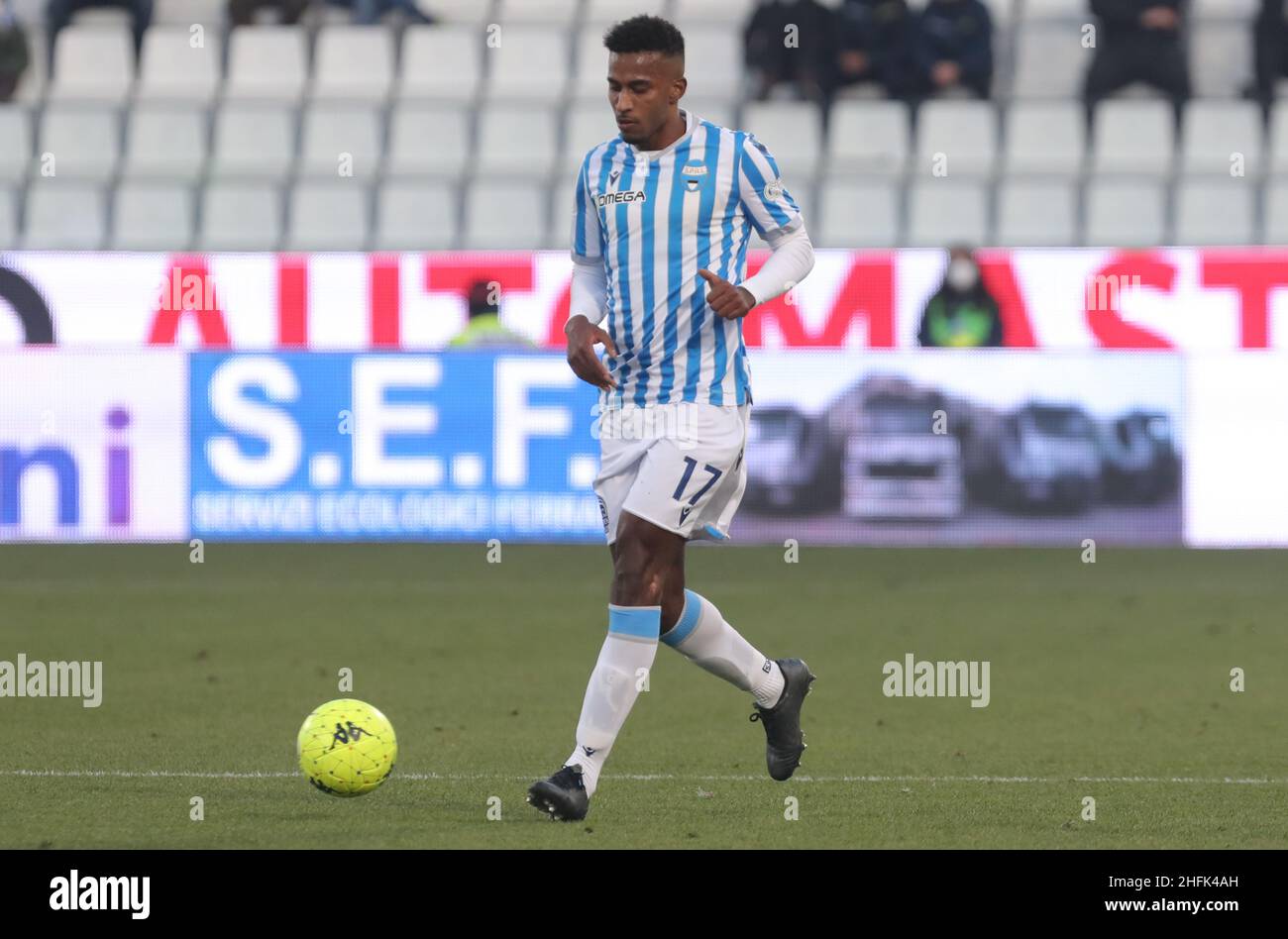 Elio Capradossi (Spal) during the Italian Football Championship League ...