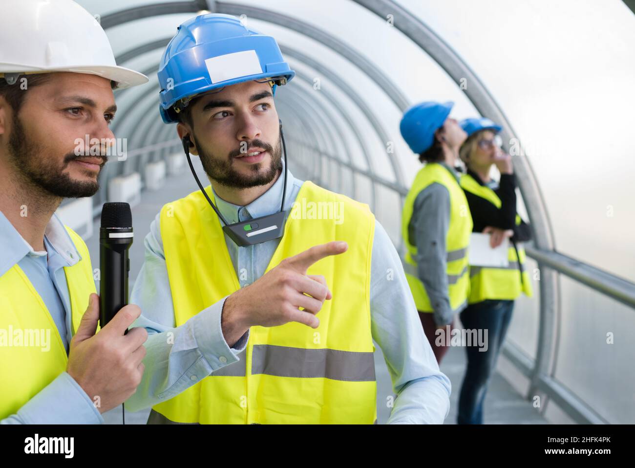 two engineers at construction site Stock Photo - Alamy