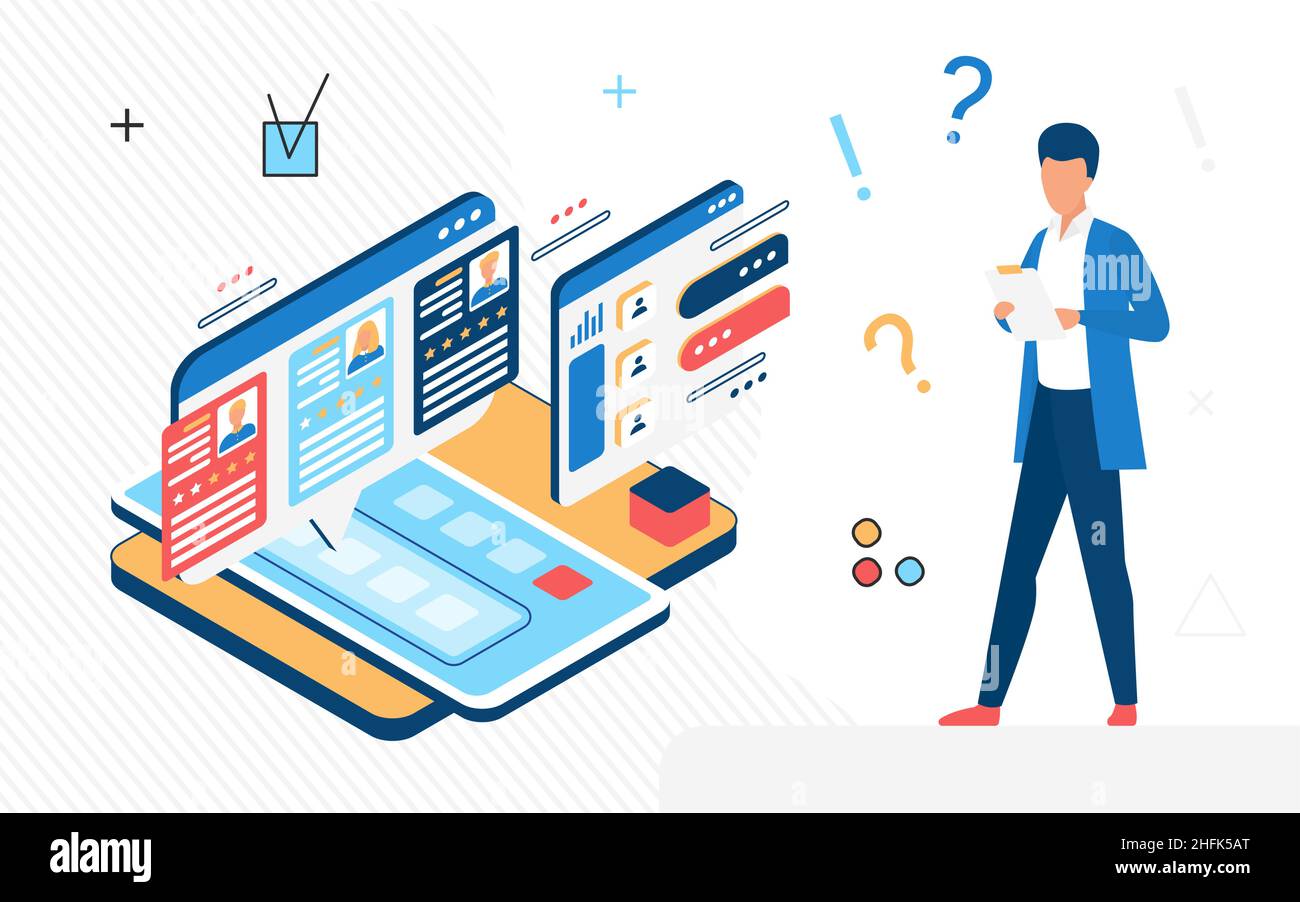 Identifying and screening potential candidates profiles. Interviewing ...