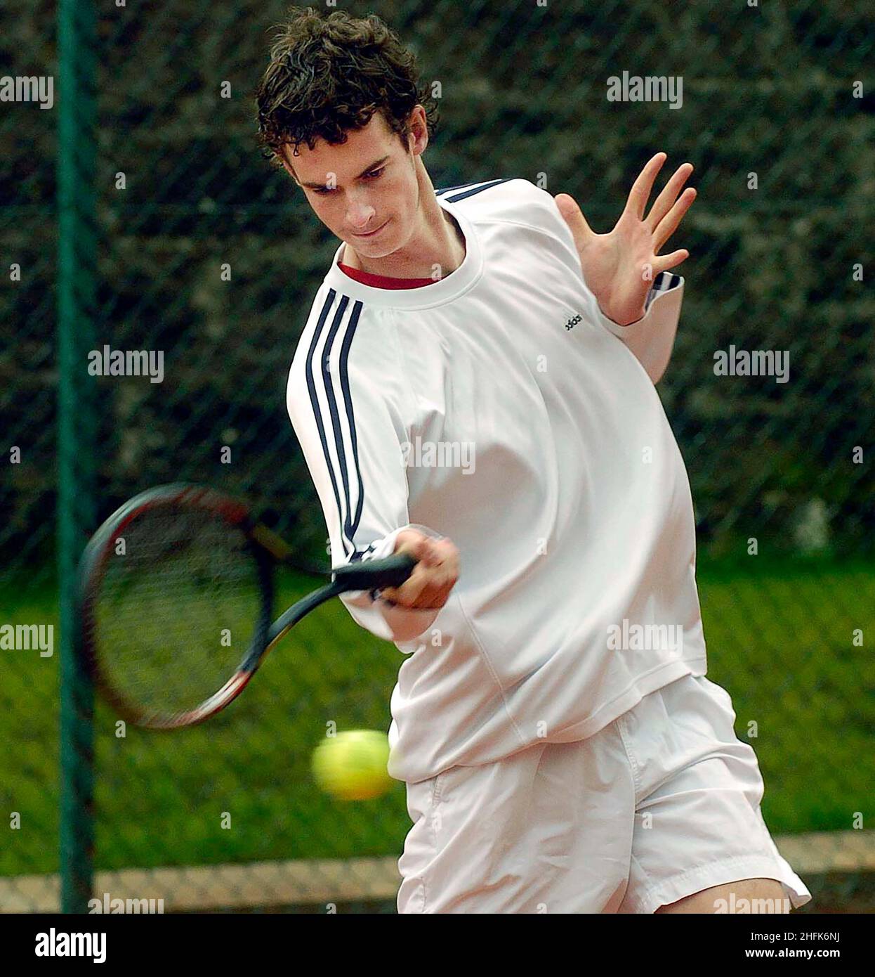One of Scotland's top tennis players at only 16 , Andrew Murray from ...