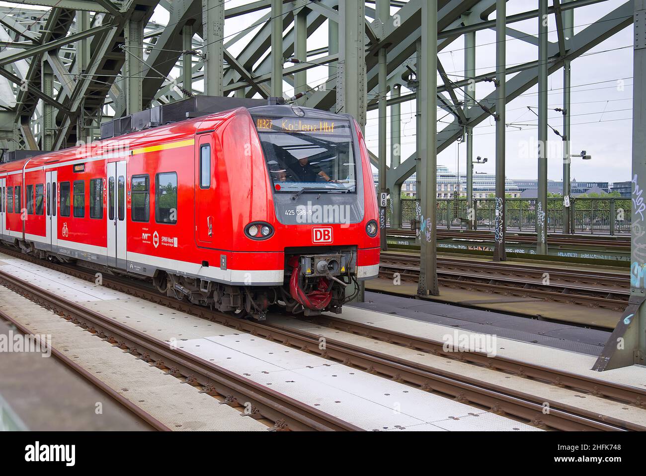 Cologne, Germany - July, 2021: S-Bahn regional suburban train S Bahn at ...