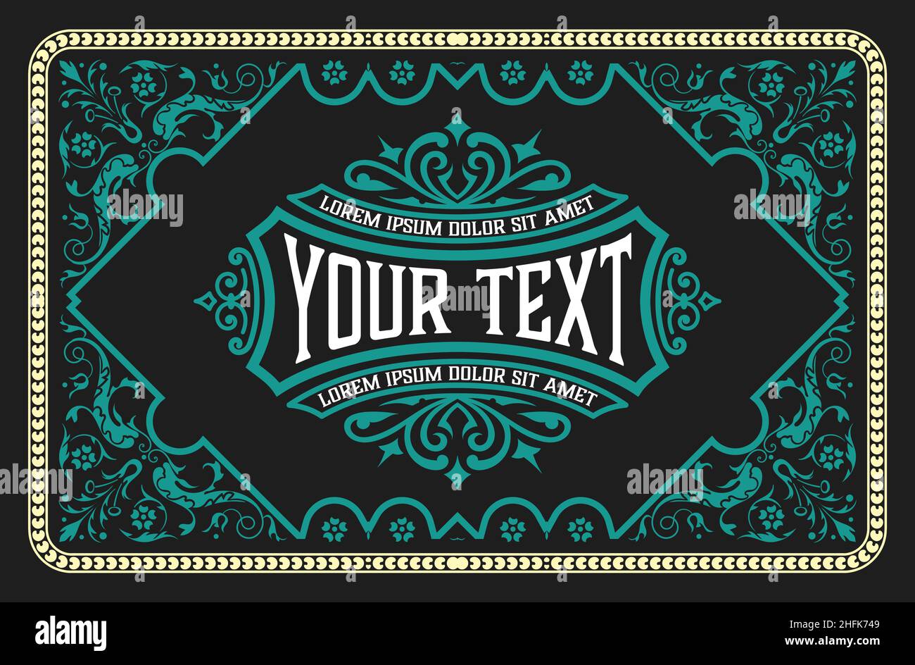 Western card with vintage style Stock Vector Image & Art - Alamy
