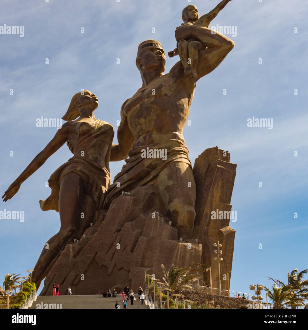 Dakar, Senegal - February 02, 2019: Images of a family at the African ...