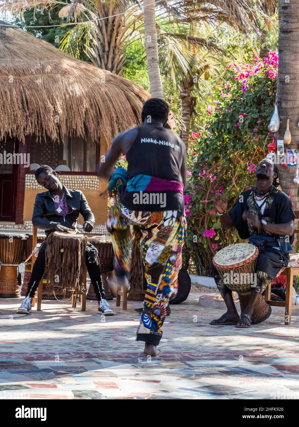 Senegal, Africa - January 24, 2019: African man dances African dances ...