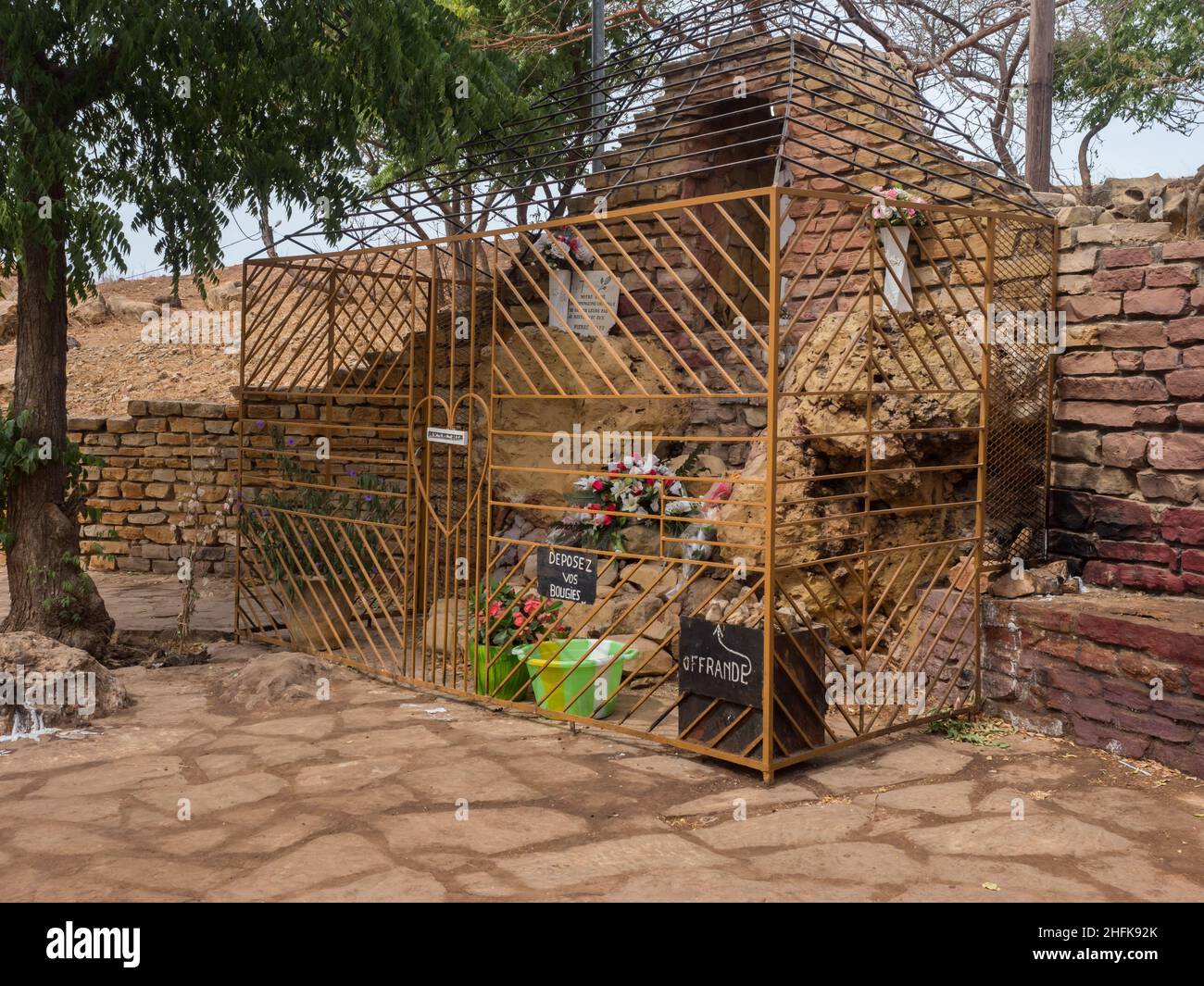 Popenguine, Senegal - January 2019: Chapel of the Black Madonna in the ...