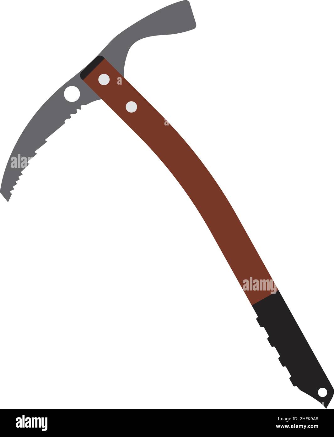 Ice Axe Icon. Flat Color Design. Vector Illustration Stock Vector Image ...