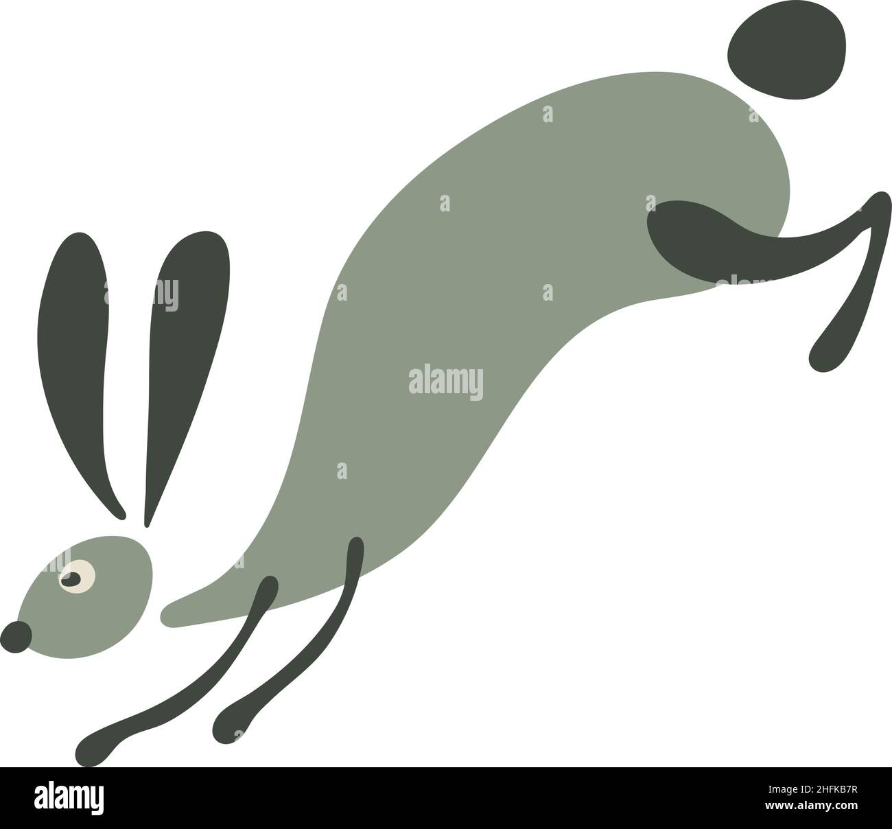 Funny Rabbit for your design. Vector illustration Stock Vector Image ...