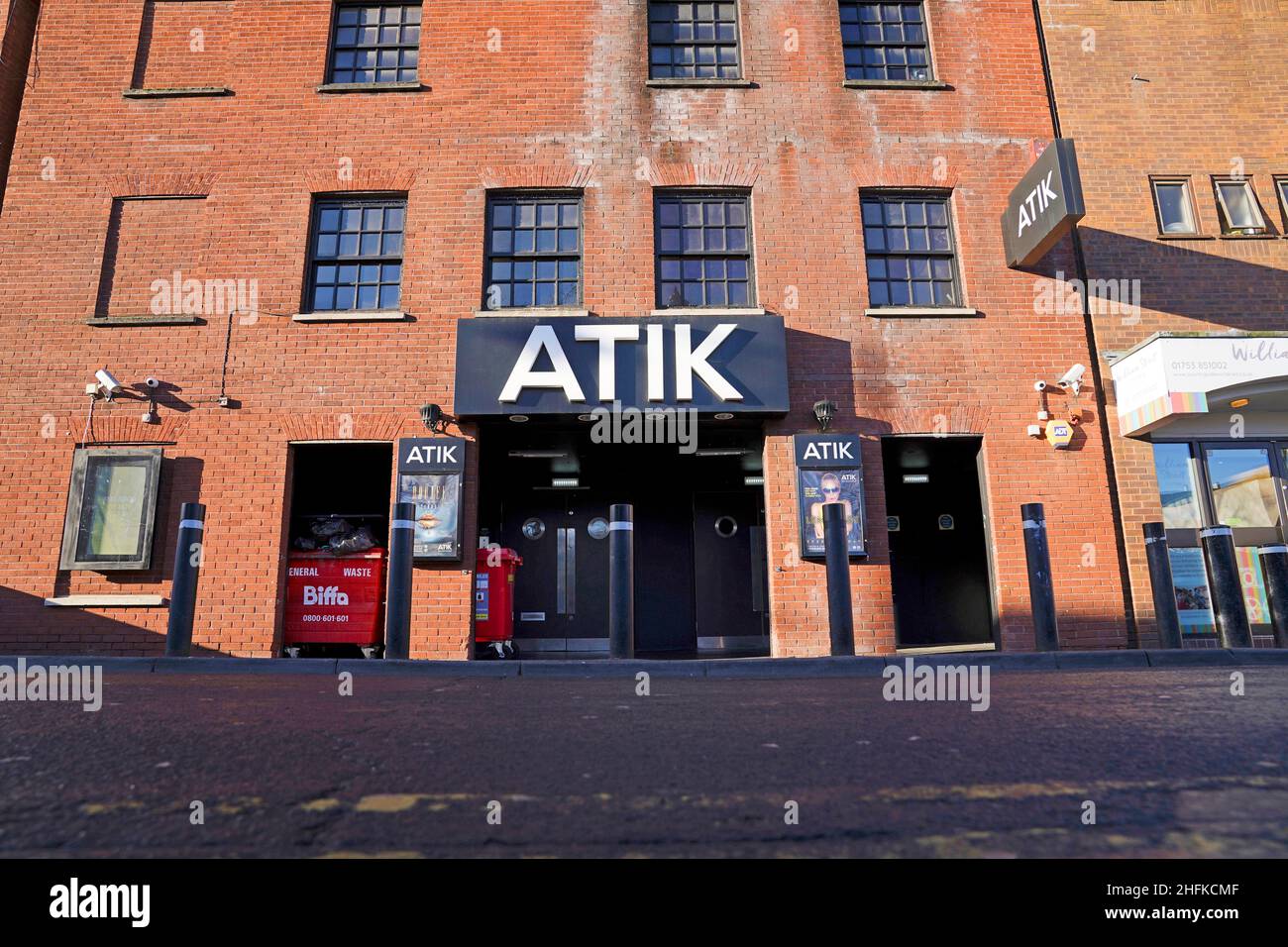 A view of the ATIK nightclub in Windsor in Berkshire. Police officers ...
