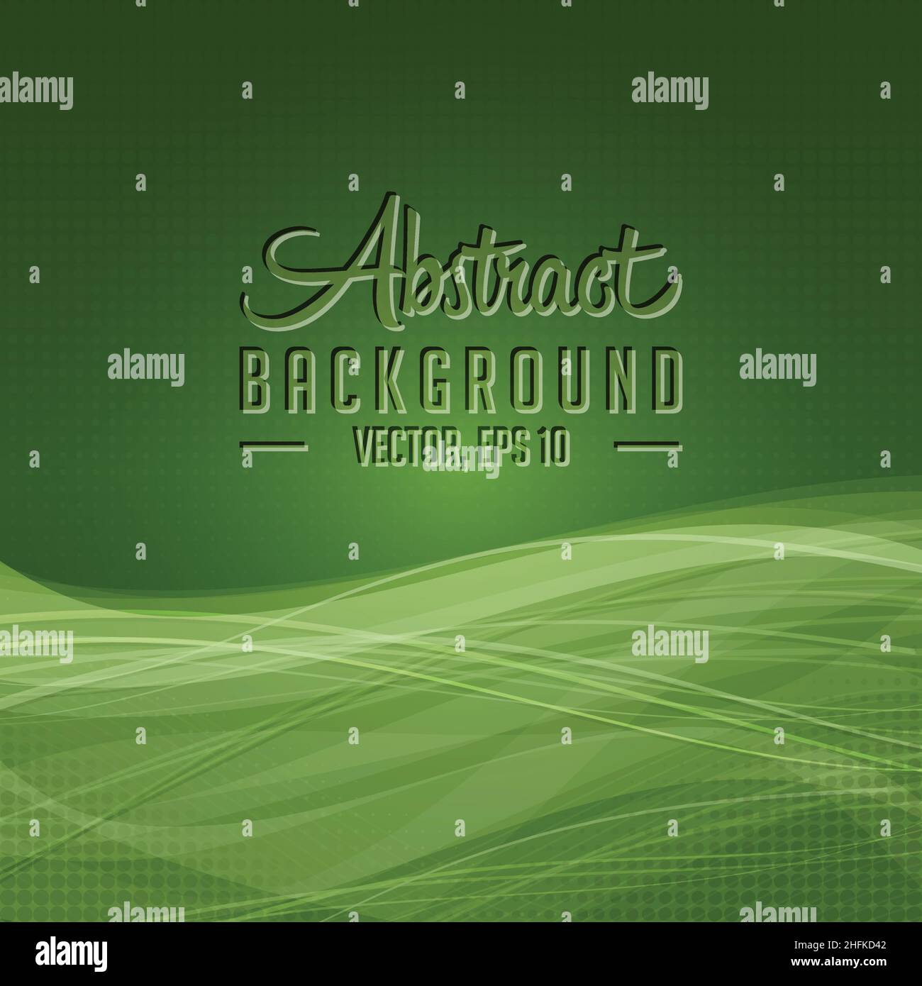Green abstract background. Vector and illustration Stock Vector Image ...