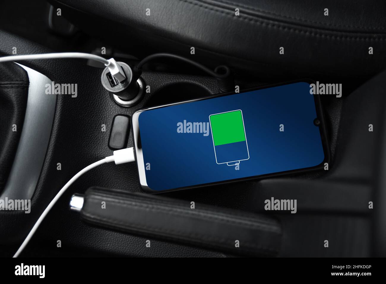 Mobile phone ,smartphone, cellphone is charged ,charge battery with usb ...